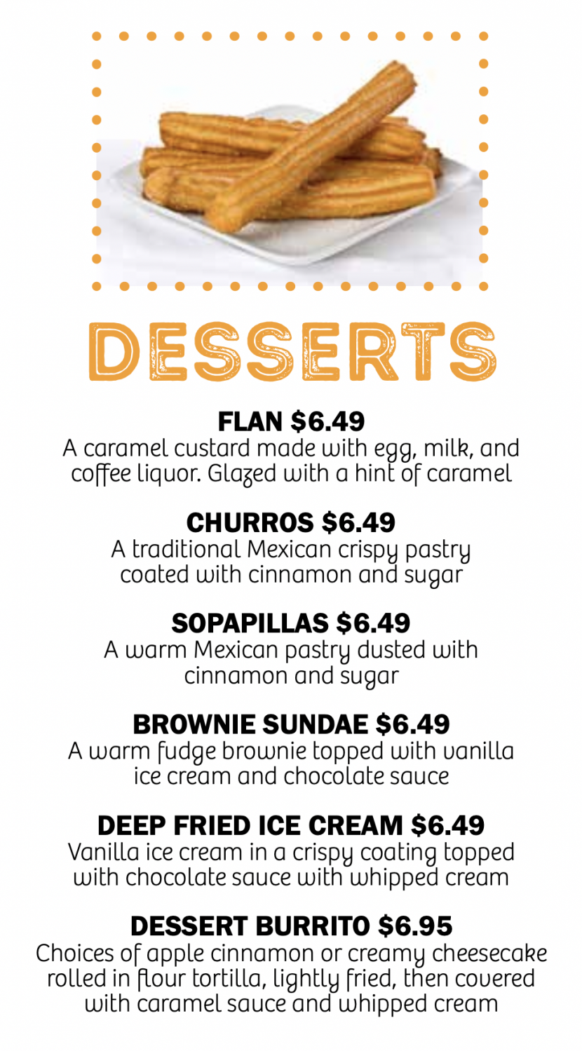 Enfield Menu - Acapulcos